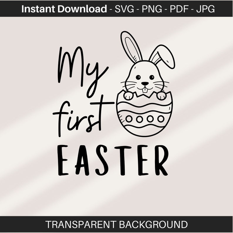 Easter Bunny Svg, My First Easter Svg Bunny Ears Svg | eastersvg.com