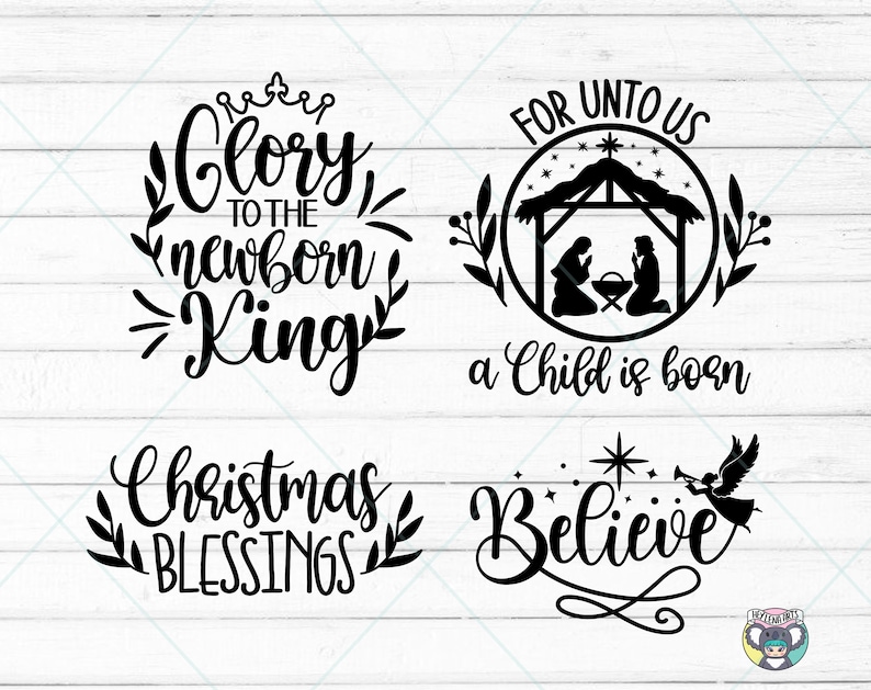 Christian Svg, Christmas Svg Bundle Religious Christmas Svg Bundle ...