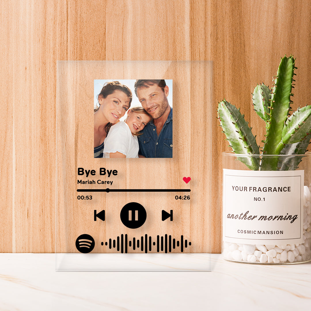 Spotify Glass Plaque - Custom a Unique Art Plaque Gift
