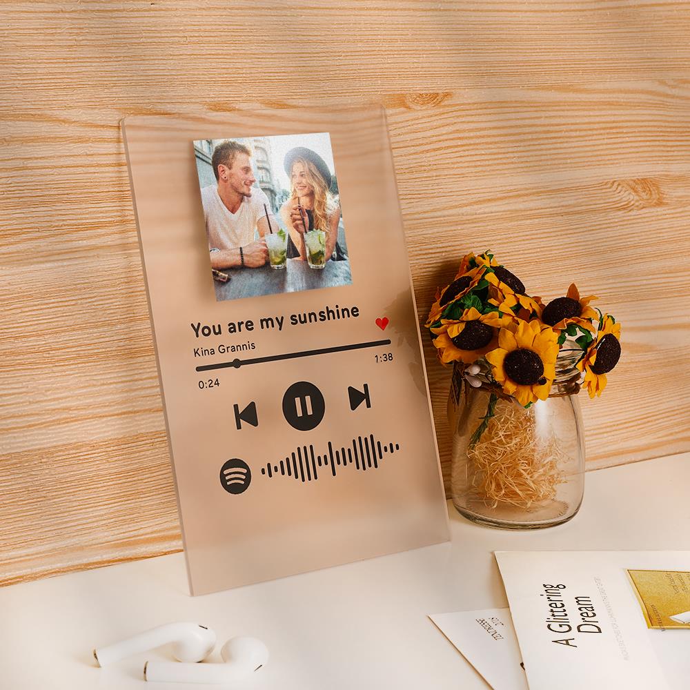 Spotify Glass - Personalized Spotify Code Music Plaque(4.7in x 6.3in ...