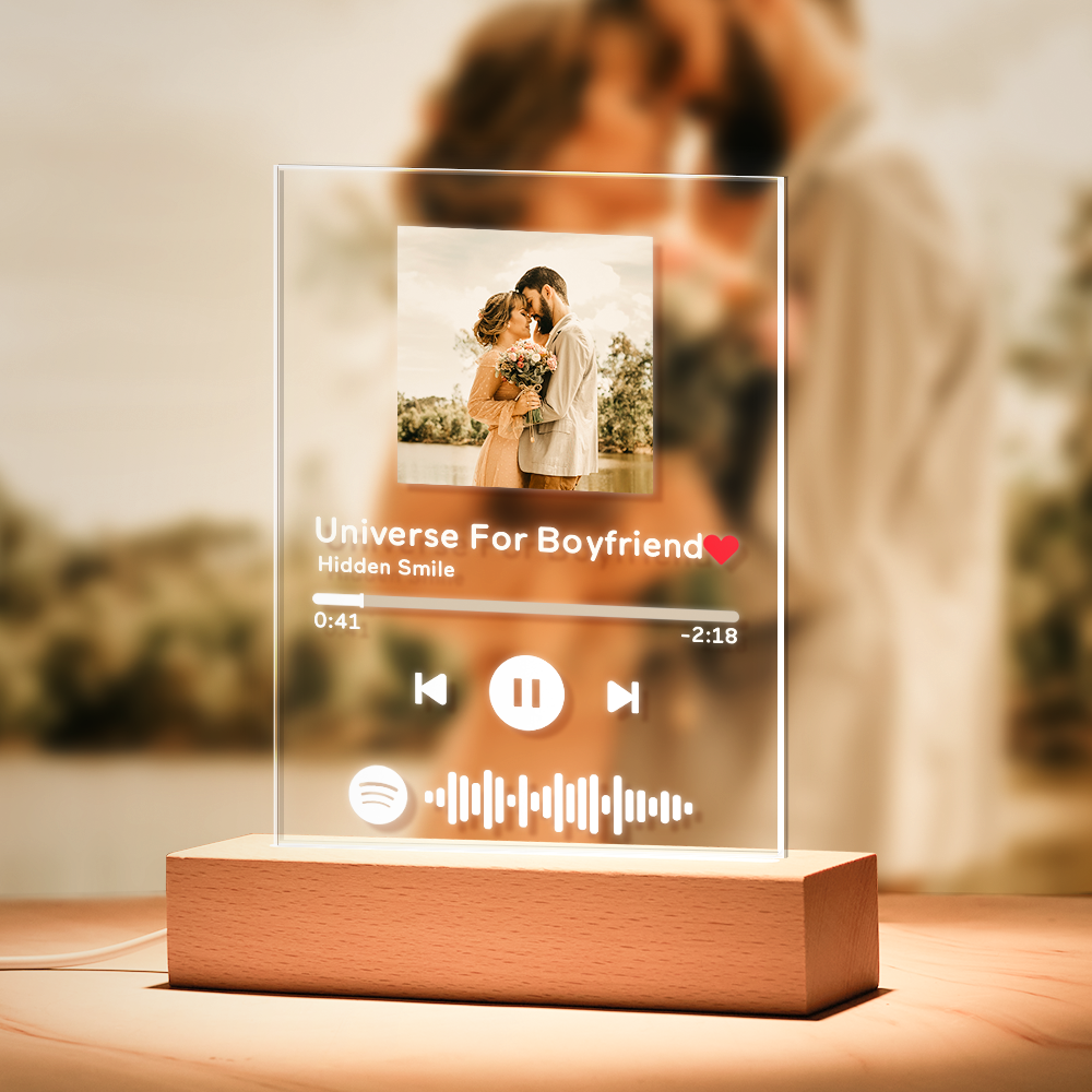 Custom Spotify Code Music Plaque Night Light Halloween Gift | Spotify ...