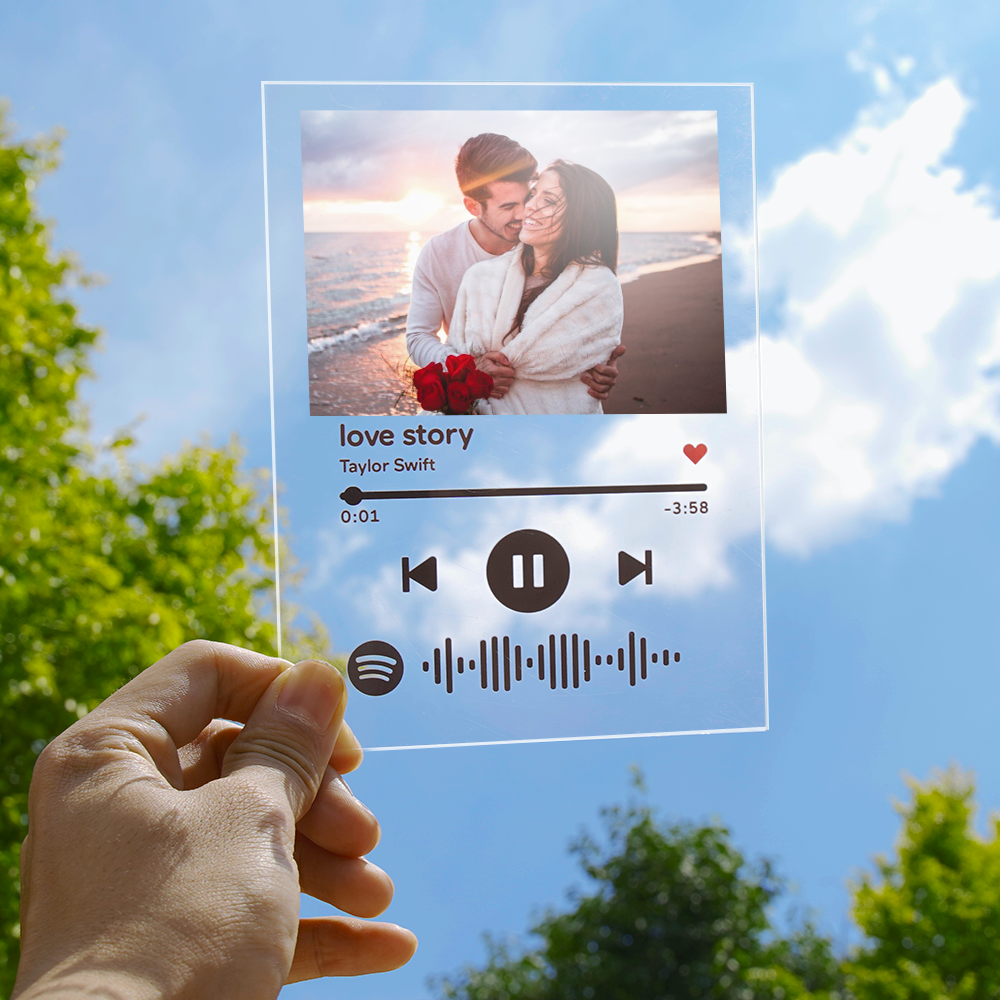 Custom Spotify Code Song Art Glass Acrylic Plaque | Spotify Glass ...