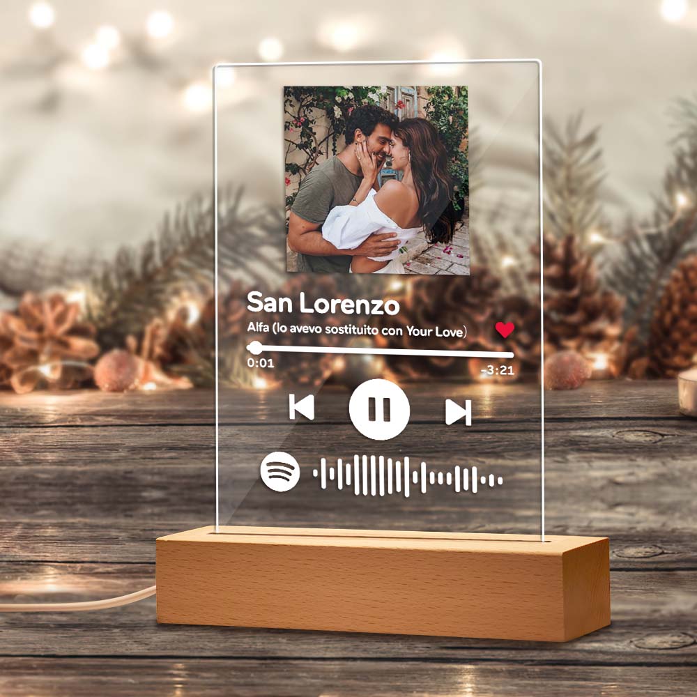 Custom Spotify Plaque Scannable Spotify Music Plaque | Spotify Glass ...