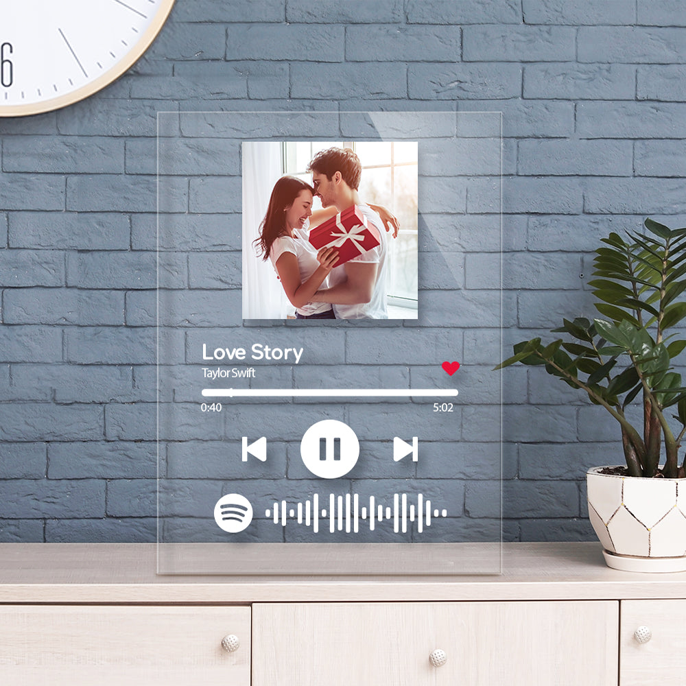 Spotify Glass - Personalized Spotify Code Music Plaque(4.7in x 6.3in) | Spotify Glass Plaque ...
