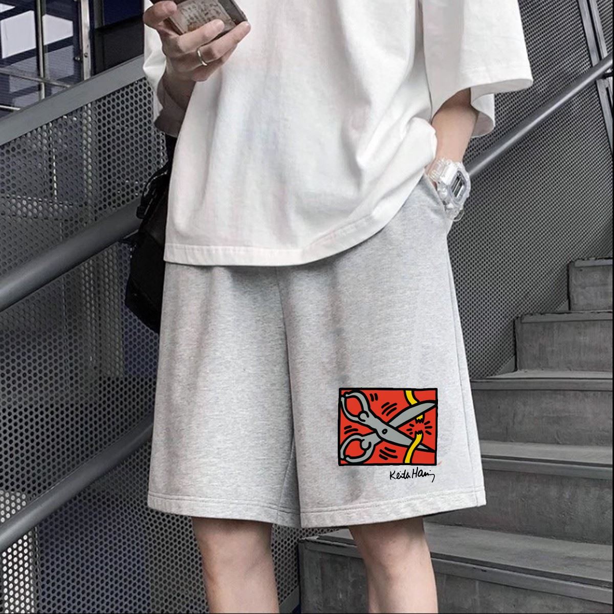 Keith Haring Scissors Shorts Unique & Stylish Designs | keith-haring.store