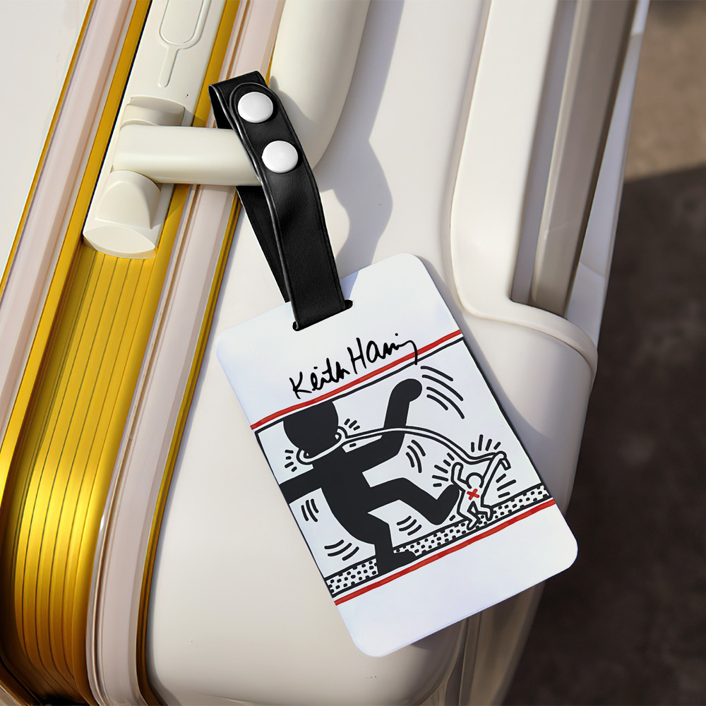Keith Haring Luggage Tag Classic Celebrity Luggage Tag | keith-haring.store