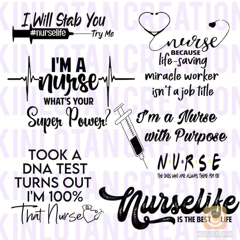 Nursing SVG Bundle Creativity and Fun Digital Download | nursesvg.com
