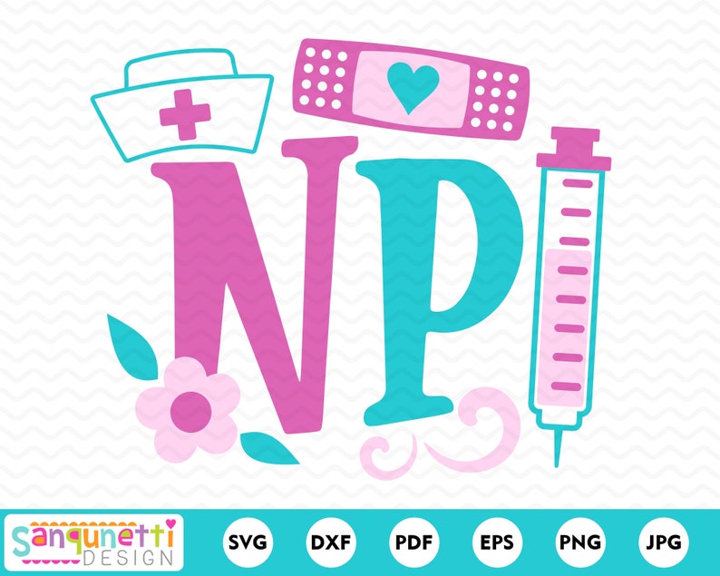 Download NP Nurse Practitioner SVG Designs For Your Craft Projects ...