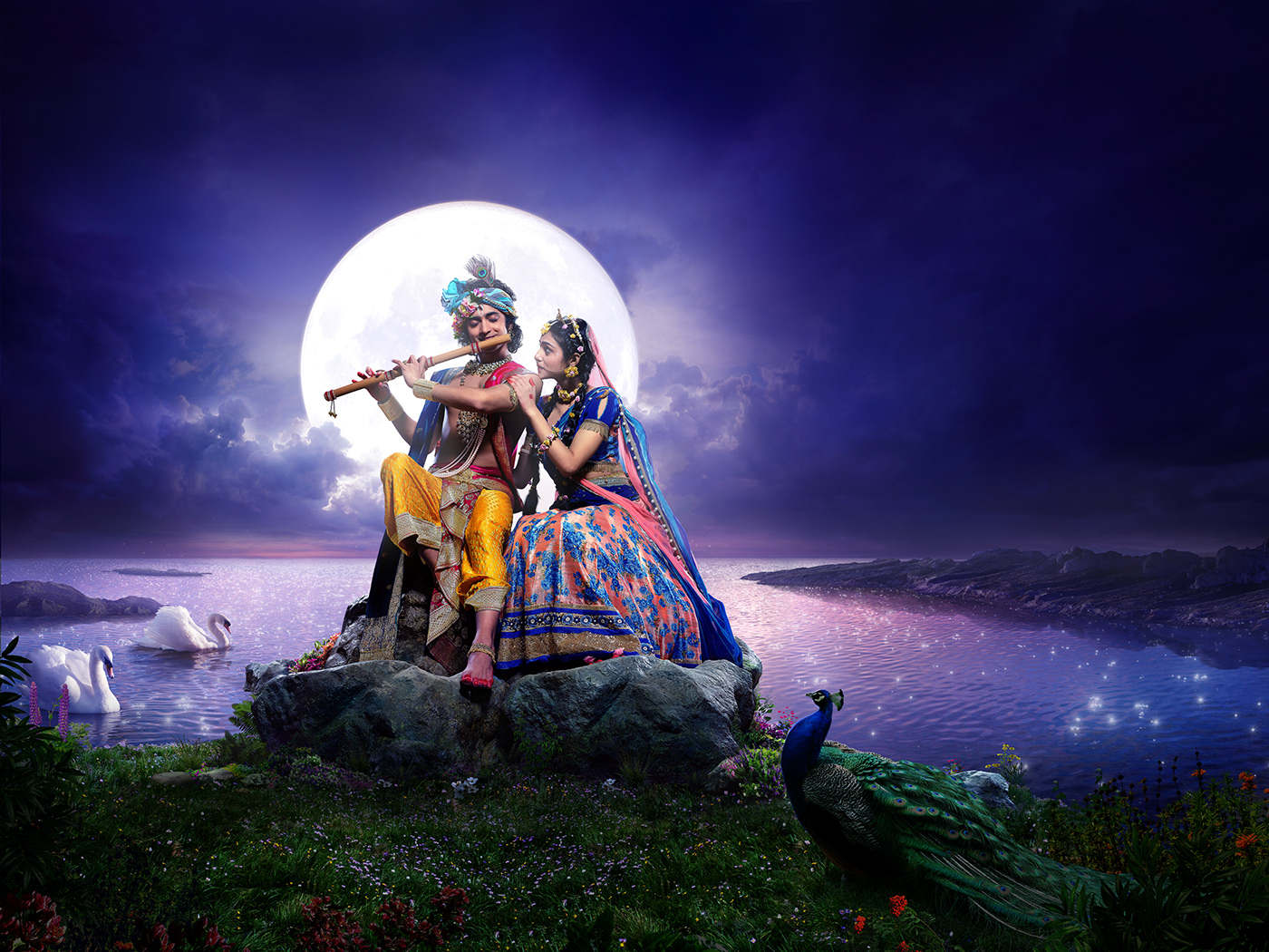 Radha krishna love wallpaper store