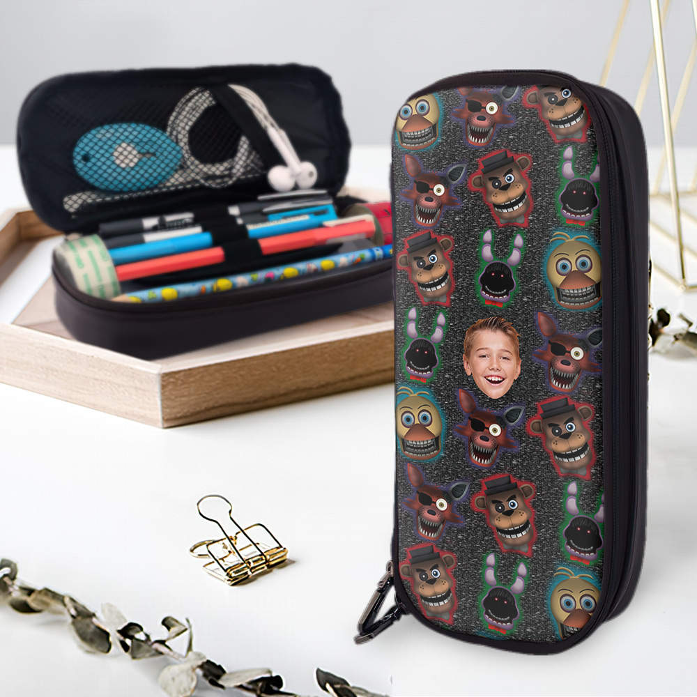 Fnaf Backpack With Pencil Box Scary Fnaf Big Capacity Pencil Case ...