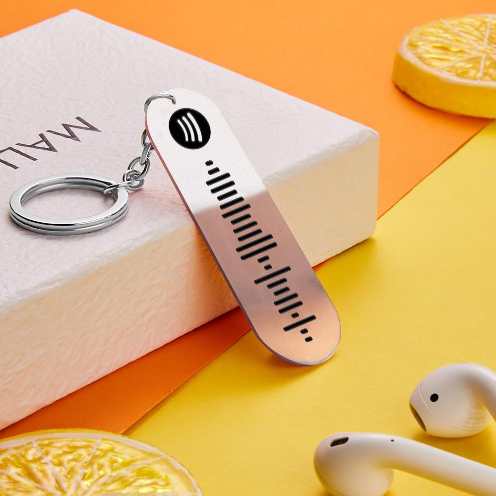 Custom Scannable Spotify Code Keychains Multicolor | My Spotify Plaque