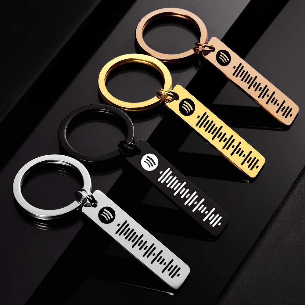 Spotify Gift-Custom Spotify Music Plaques Code Music Keychain Stainless ...
