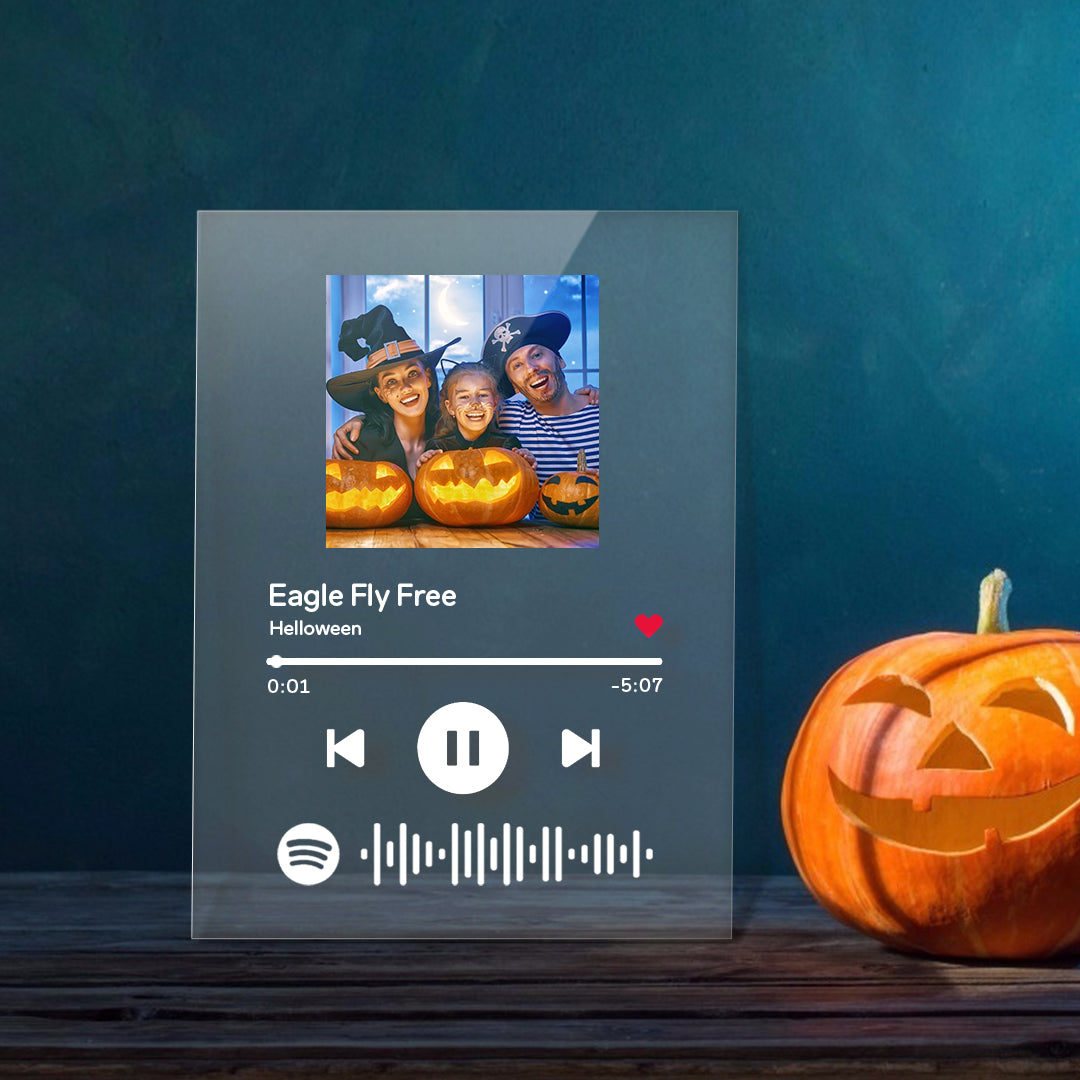 Spotify Scannable Spotify Code Custom Music Song Plaque Frame - 4.7IN X 6.3IN | Spotify Glass ...