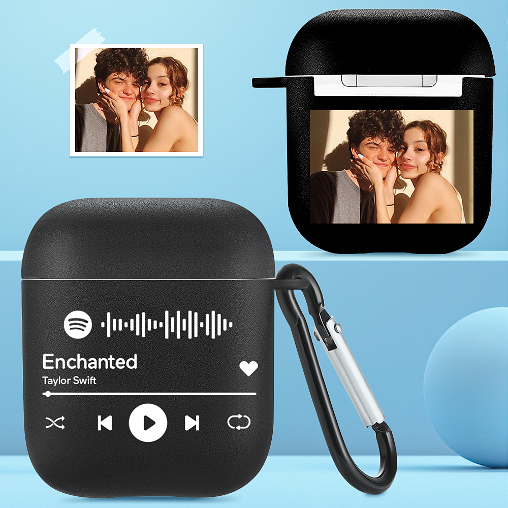 Scannable Spotify Code Photo Airpods Case Engraved Custom Music Song ...