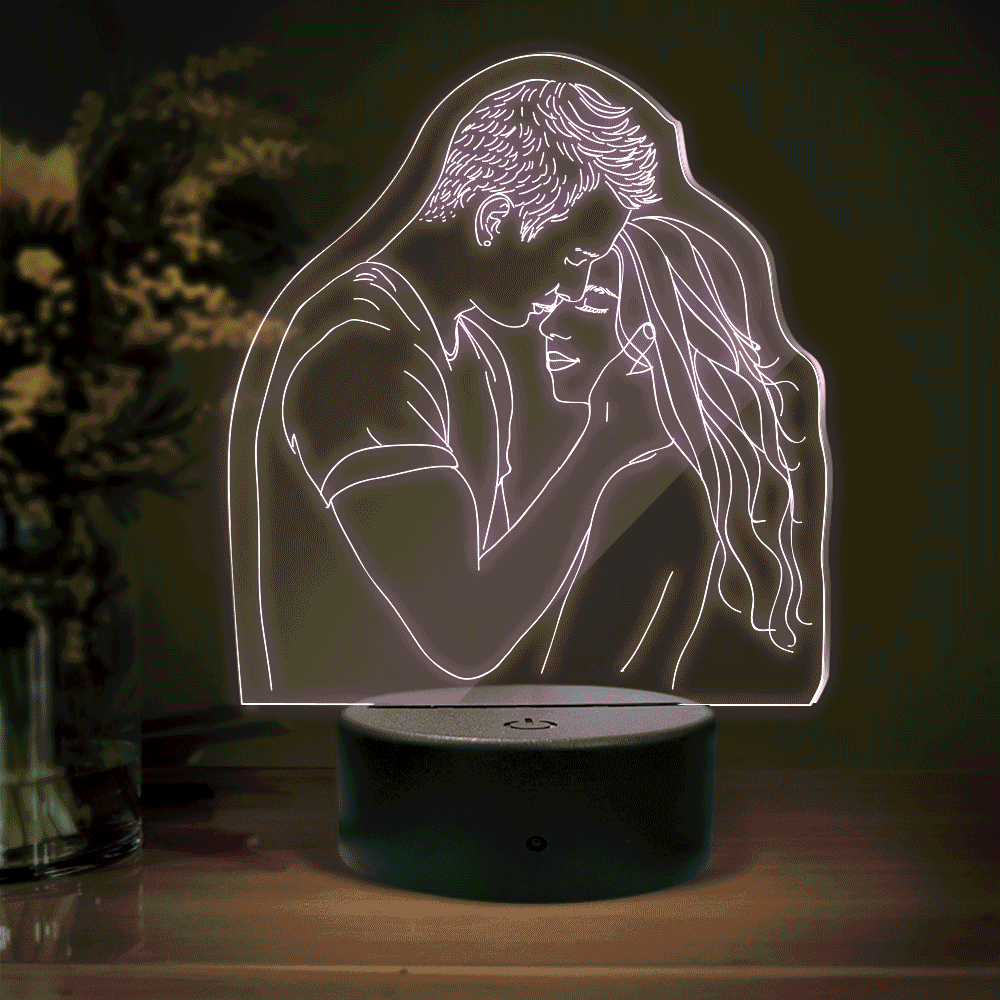 Custom 3D Photo Lamp Led Personalized Colorful Night Light Gift for ...
