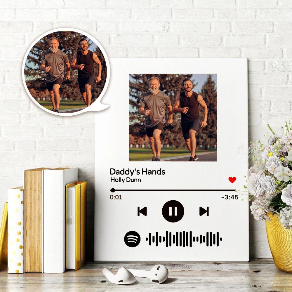 Custom Scannable Spotify Code Painting Canvas Personalized Photo Oil ...