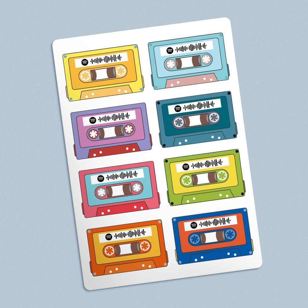 Spotify Code Music Stickers Custom Color Stickers | Spotify Glass ...