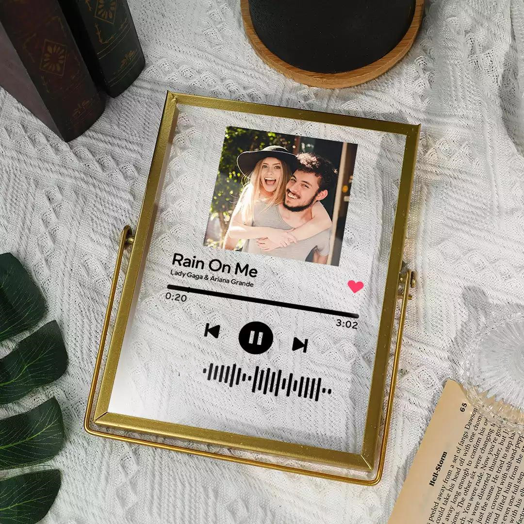 Music Acrylic Scannable Music Code Custom Music Song Plaque Frame | My ...