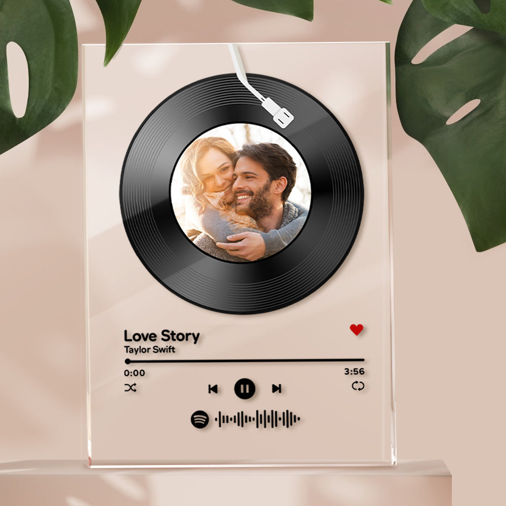 Custom Disc Spotify Code Music Plaque Keychain /Plaque /Lamp-Custom ...