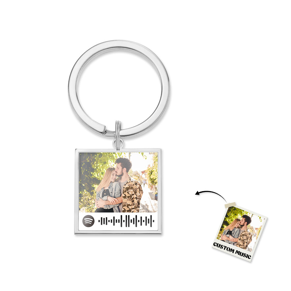 Spotify Playlist Code Keychain Personalized Photo Music Song Keychain ...