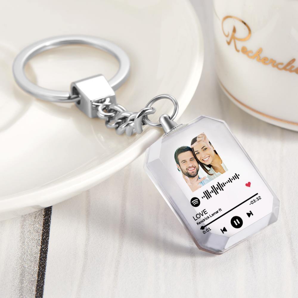 Spotify Crystal Keychain | Spotify Glass Plaques, My Spotify Plaque ...