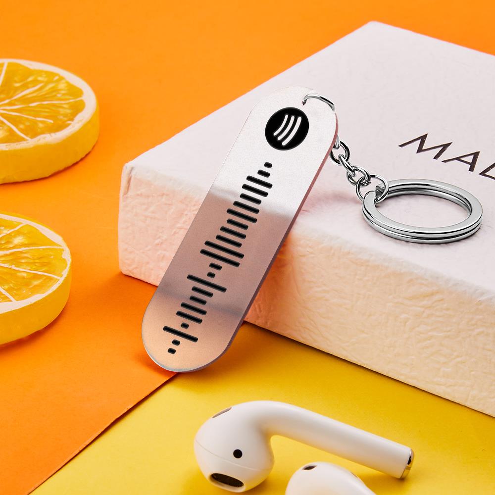 Custom Scannable Spotify Code Keychains Multicolor | My Spotify Plaque