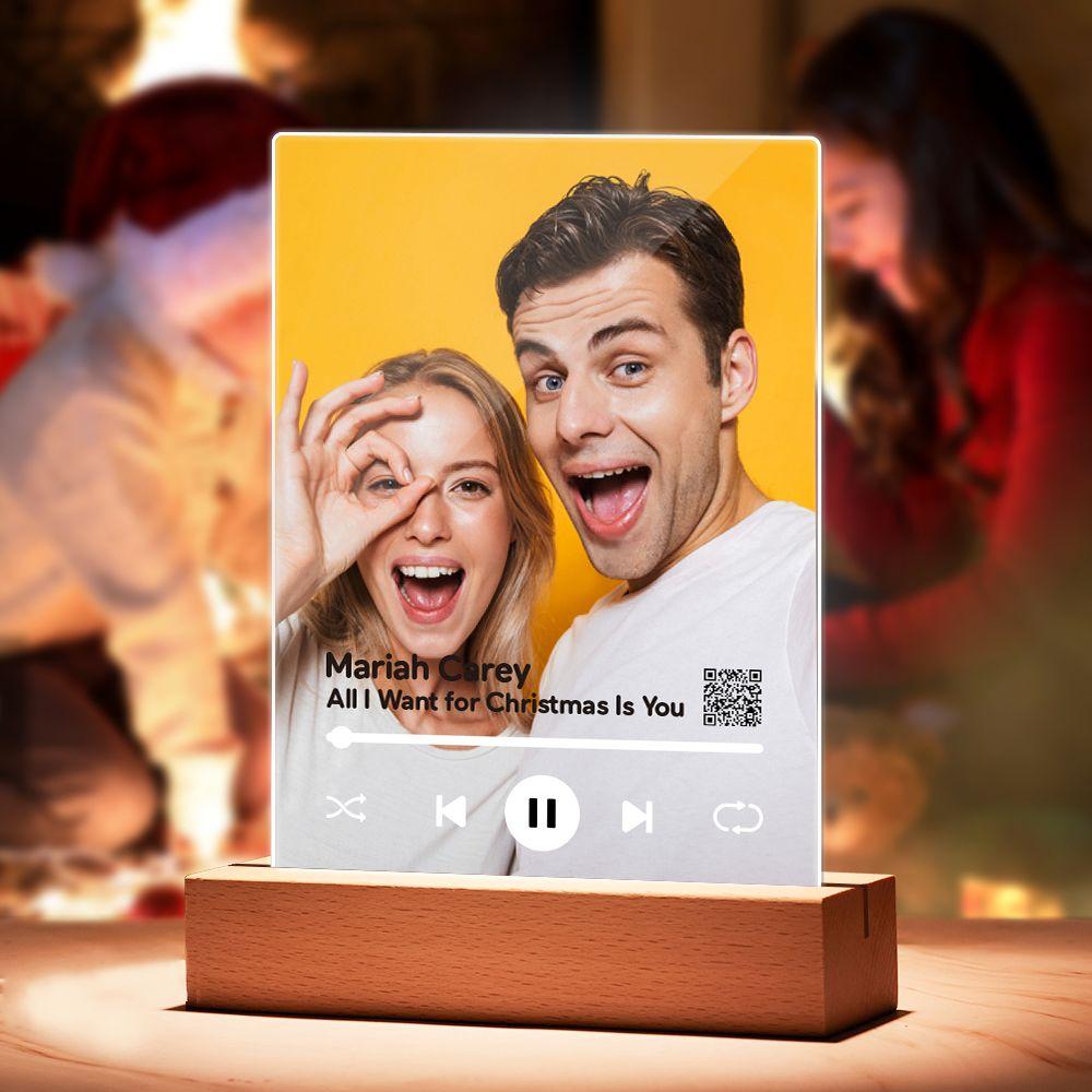 Personalized Video and Photo Plaque Custom Scannable QR Code Submit ...