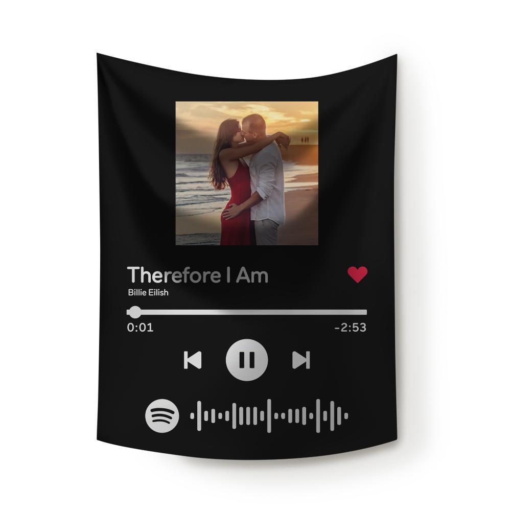 Graduation Gift Custom Spotify Code Tapestry Wall Art Decoration ...