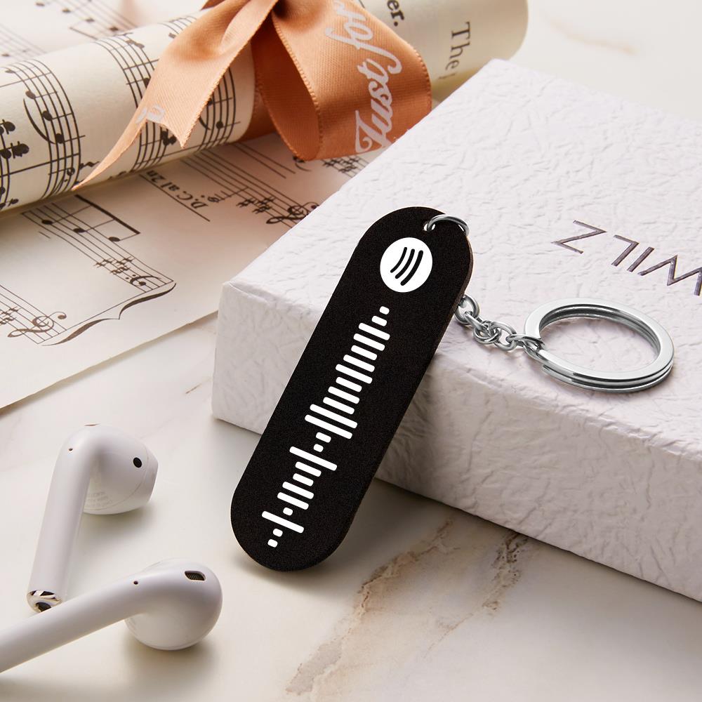 Custom Spotify Code Keychain Scannable Music Keychain Acrylic ...