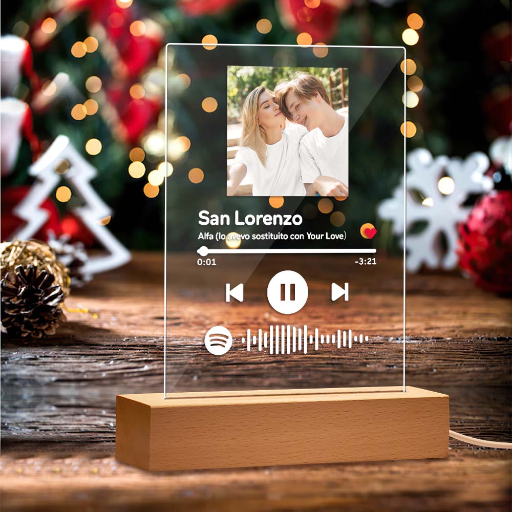 Custom Spotify Plaque Scannable Spotify Music Plaque | Spotify Glass ...