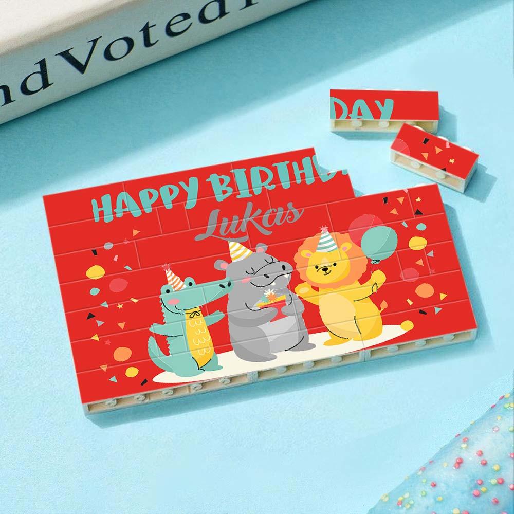 Custom Collage Photo Building Blocks Square Shape Building Bricks Gift ...