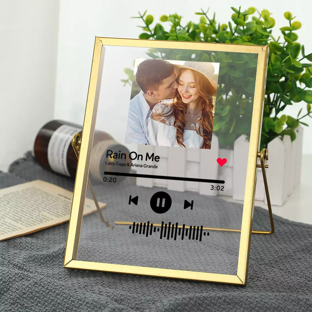 Music Acrylic Scannable Music Code Custom Music Song Plaque Frame | My ...