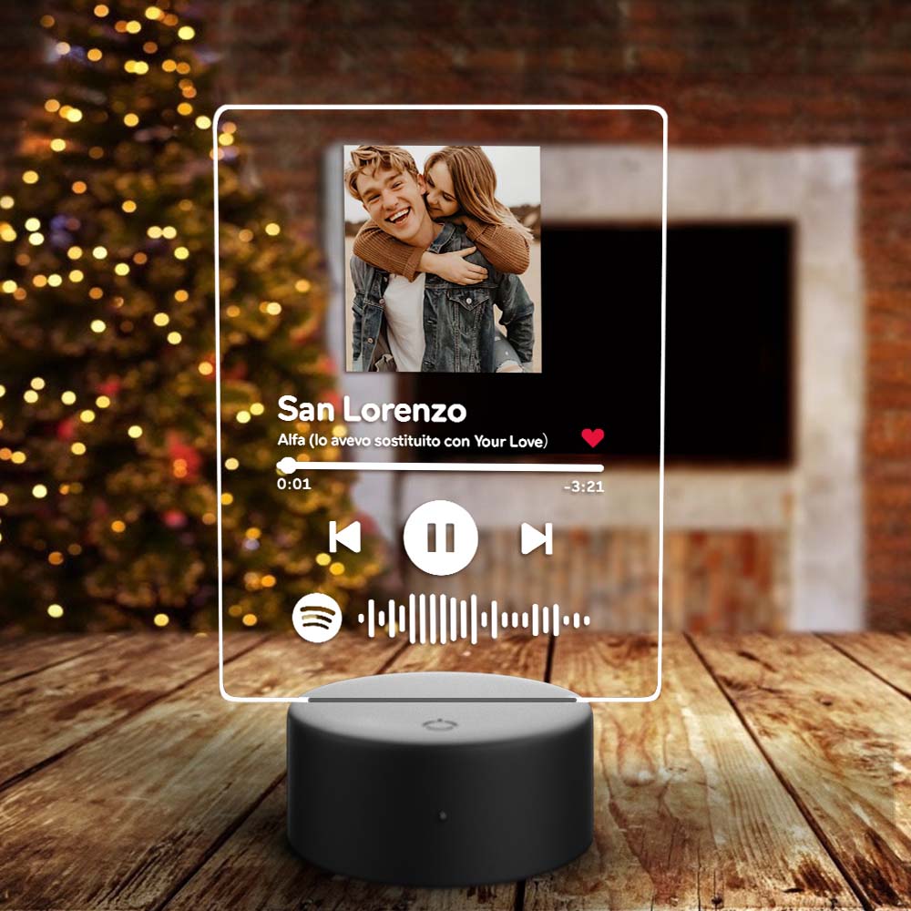 Custom Spotify Plaque Scannable Spotify Music Plaque | Spotify Glass ...