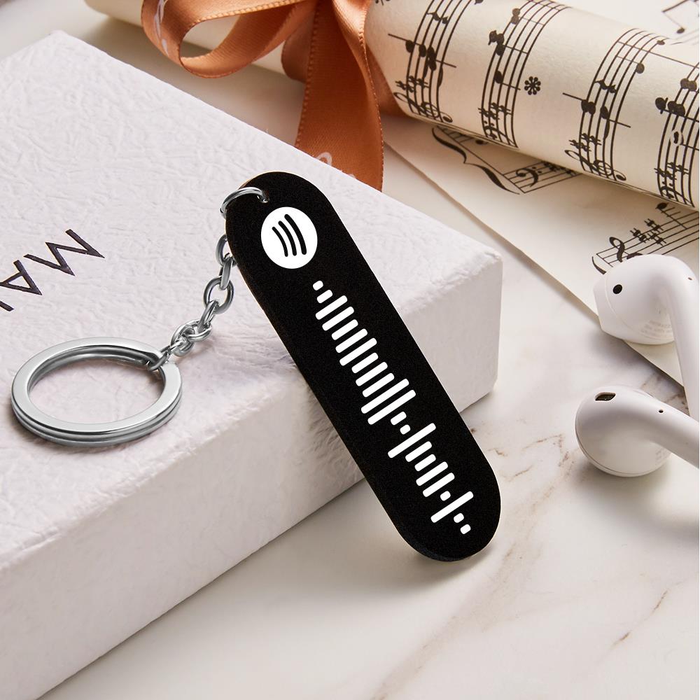 Custom Scannable Spotify Code Keychains Multicolor | My Spotify Plaque