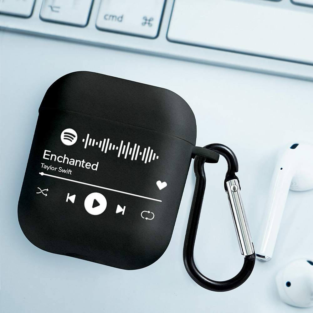 Scannable Spotify Code Photo Airpods Case Engraved Custom Music Song ...