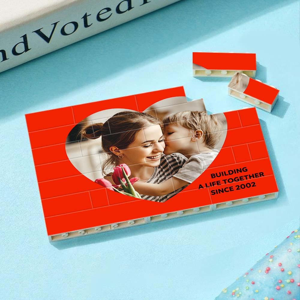 Custom Collage Photo Building Blocks Square Shape Building Bricks Gift ...