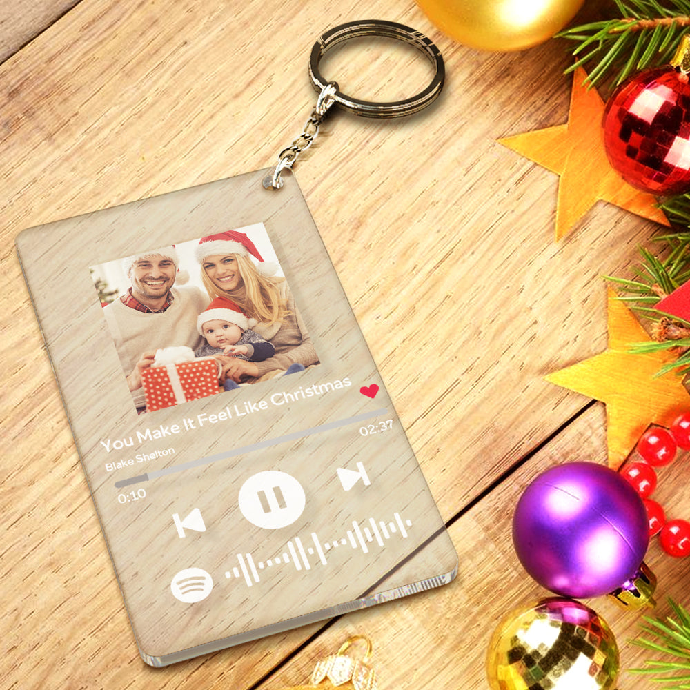 Custom Photo Scannable Spotify Code Keychain Music Plaques Acrylic ...