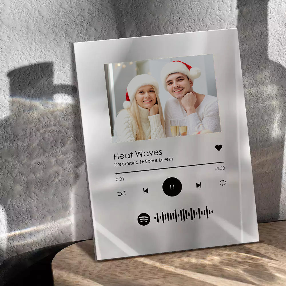 Custom Spotify White Plaque Scannable Music Photo Plaque | Spotify ...