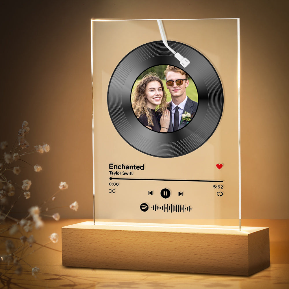 Custom Disc Spotify Code Music Plaque Keychain /Plaque /Lamp-Custom ...