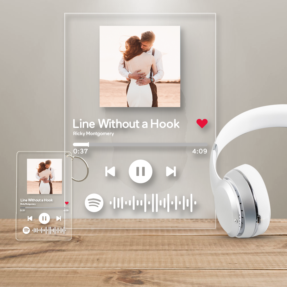 Custom Spotify Plaque Scannable Spotify Music Plaque | Spotify Glass ...