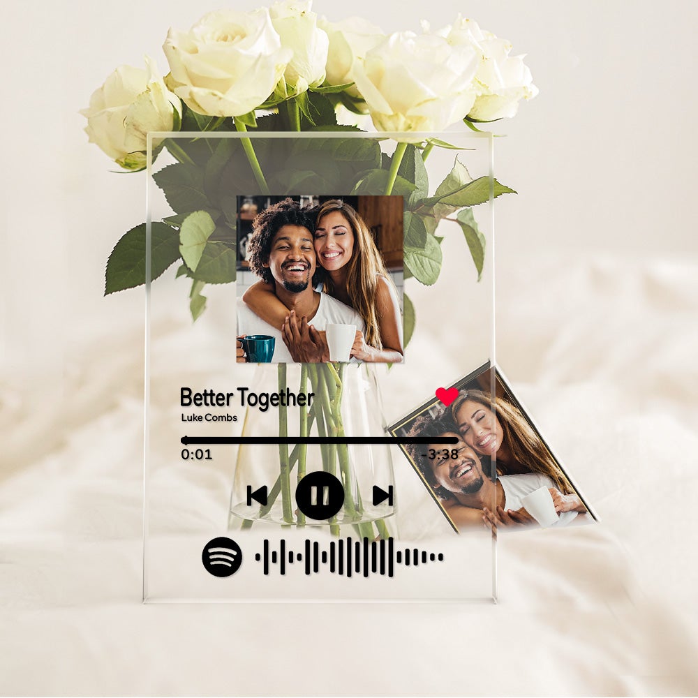 Custom Spotify Code Music Plaque Glass Gifts For Her | Spotify Glass ...