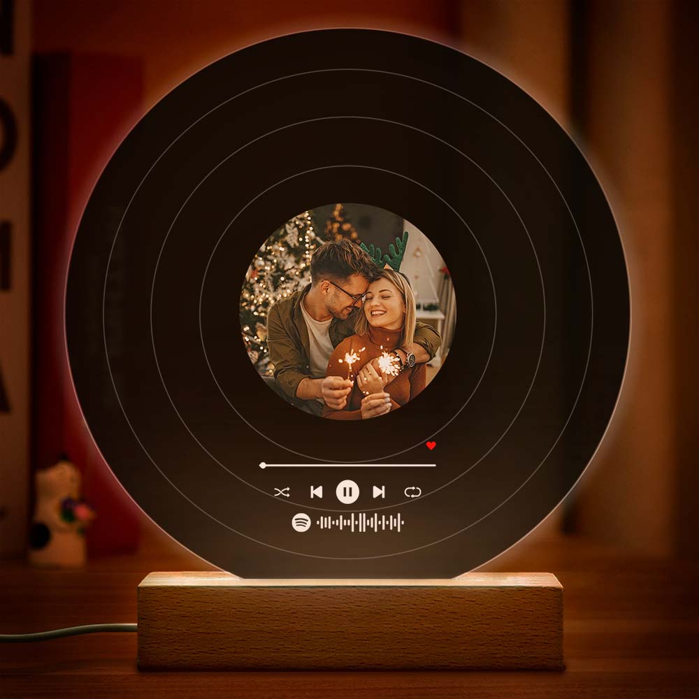 Custom Spotify Code Lamp Acrylic Music Plaque Night Light Valentines ...