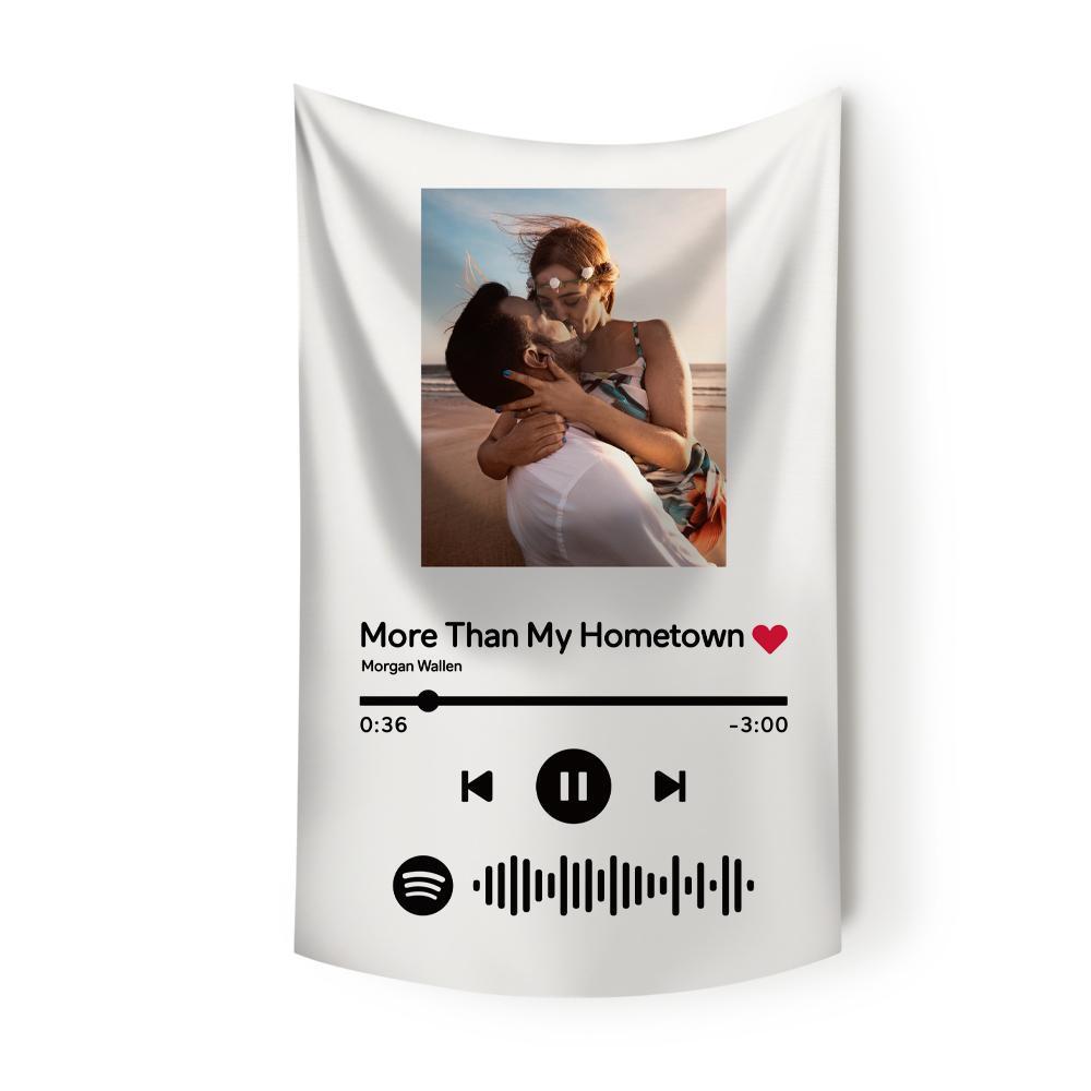 Graduation Gift Custom Spotify Code Tapestry Wall Art Decoration ...