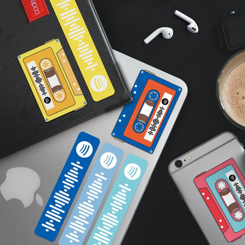 Spotify Code Music Stickers Custom Color Tape Stickers 8.26*5.9in ...