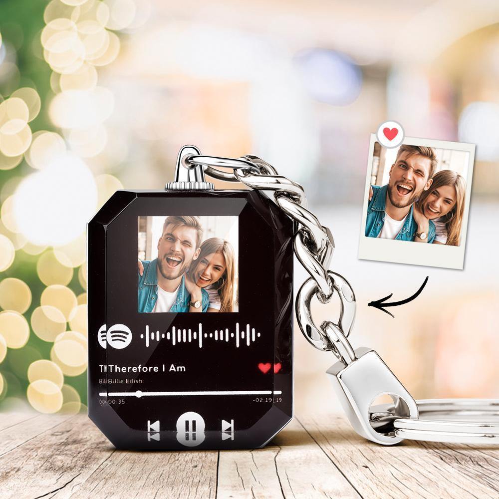 Spotify Crystal Keychain | Spotify Glass Plaques, My Spotify Plaque ...
