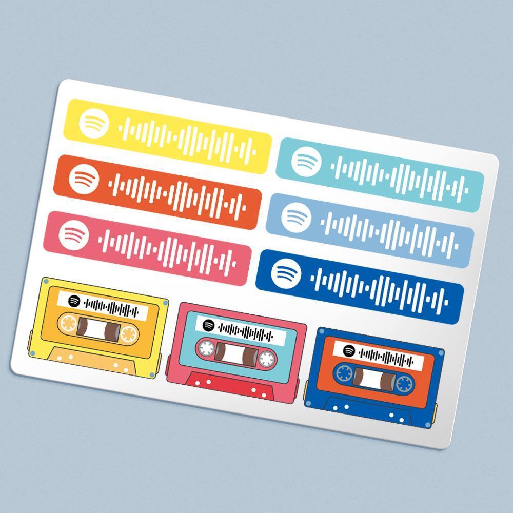 Spotify Code Music Stickers Custom Color Stickers | Spotify Glass ...
