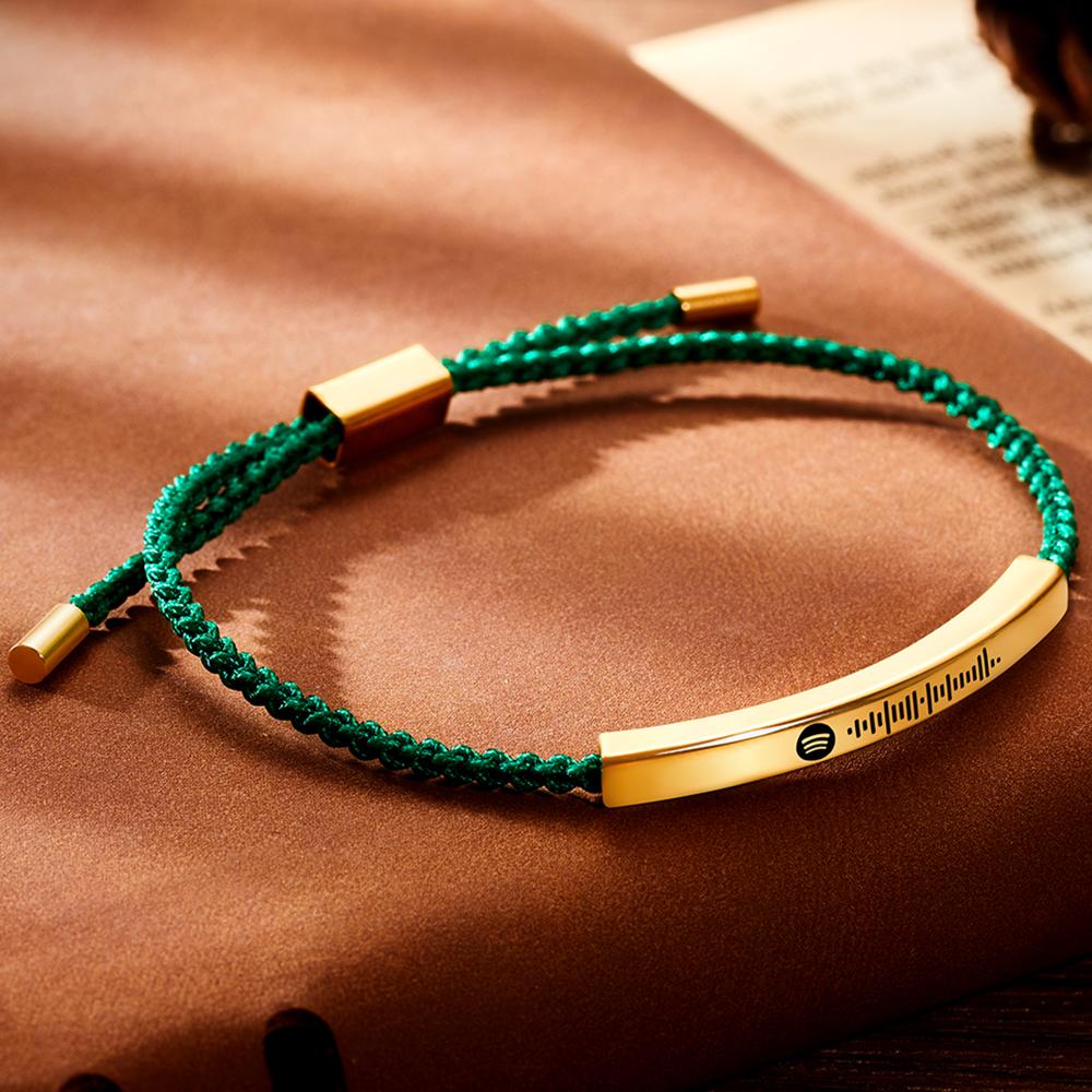 Custom Spotify Music Label Bracelet Personalized Scannable Music Song ...