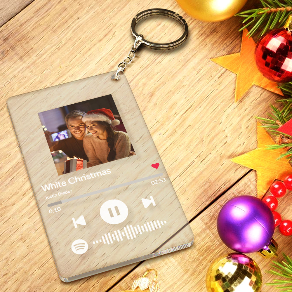 Photo Keychain Scannable Spotify Code Music Plaques Acrylic Keyring - 2 ...