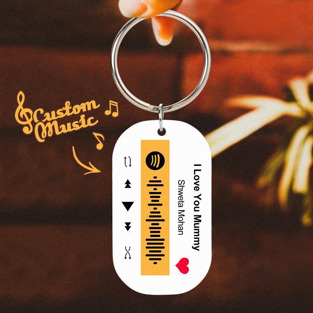 Custom Acrylic Double-sided Spotify Keychain Scannable Spotify Code ...