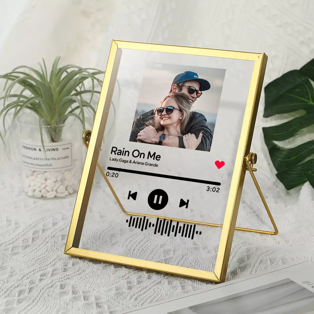 Music Acrylic Scannable Music Code Custom Music Song Plaque Frame | My ...